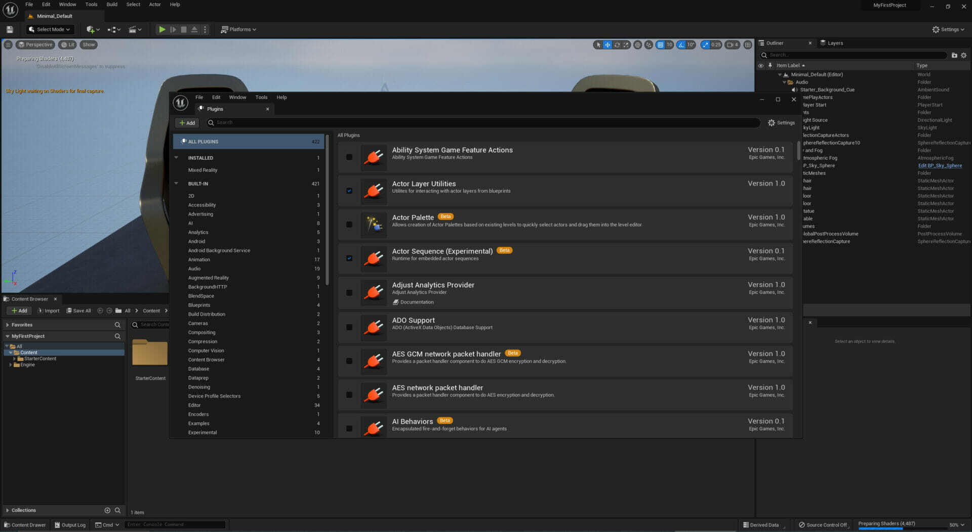 Creating your first project